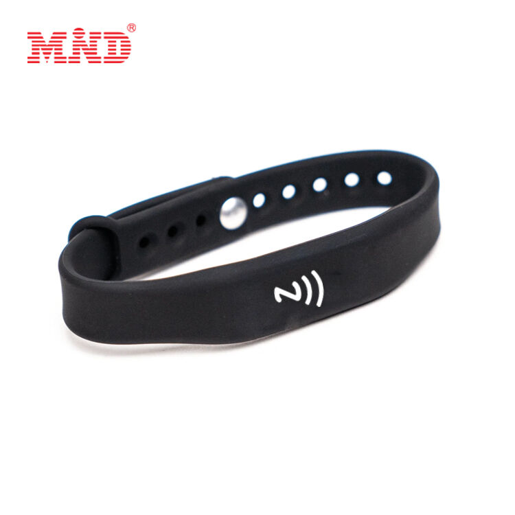 MW1B01 NFC Silicone Wristband Adjustable QR Code | NFC Wristbands | Mind Wristband